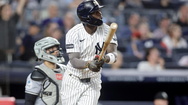 Yankees: Jazz Chisholm Jr cae al suelo tras sufrir un dramático ...