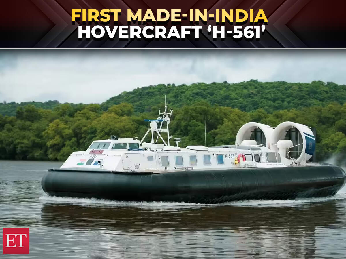 Indian Coast Guard inducts first made-in-India hovercraft H-561; watch ...