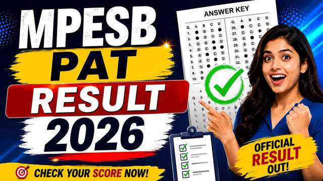MPESB PAT result 2026 released: Check your scores now
