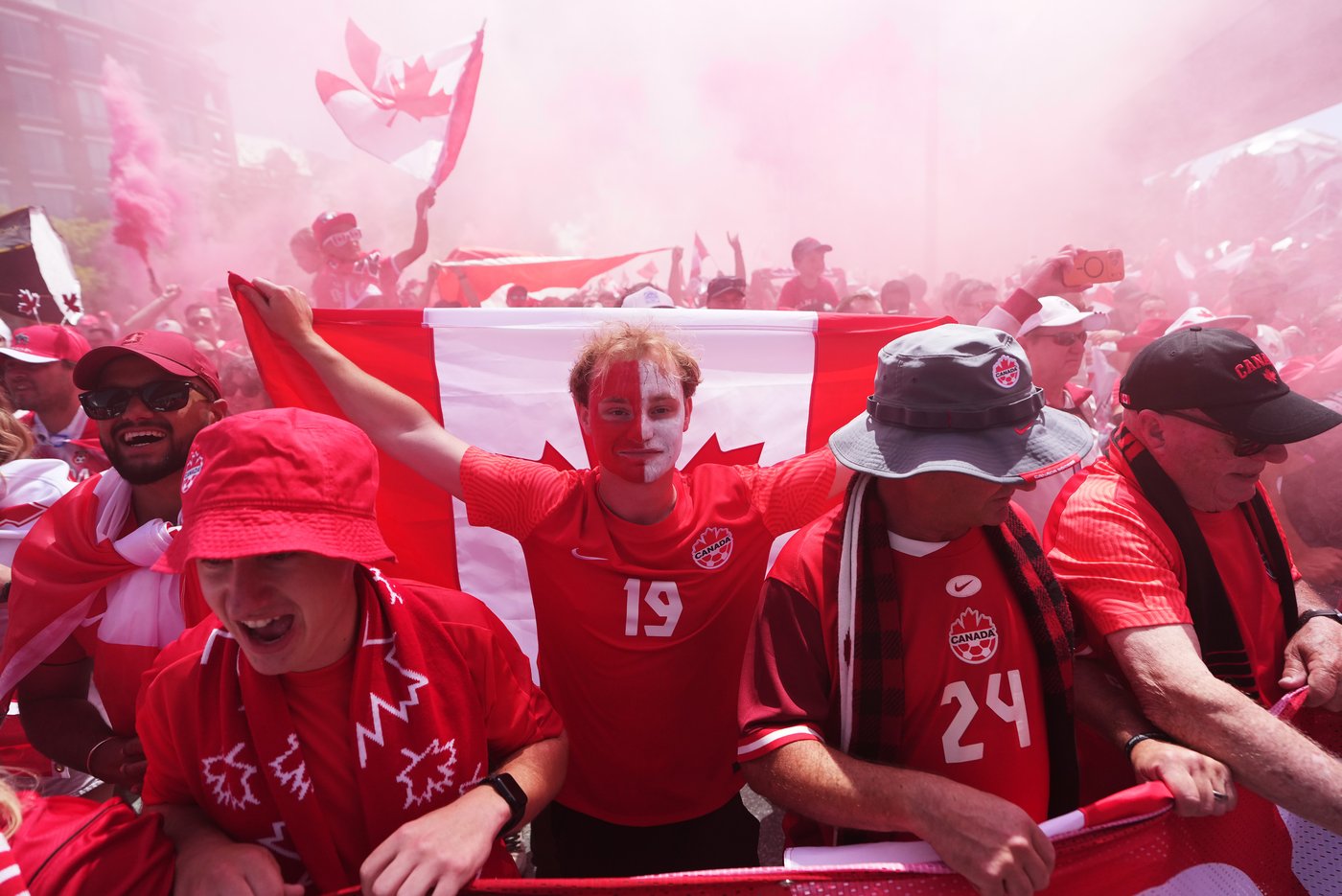 World Cup fans in Vancouver painting the town red after Canada gorges ...