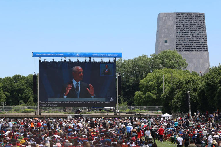 Obama Center dedication ceremony in Chicago