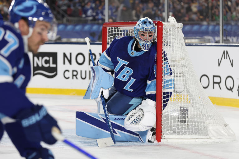 Andrei Vasilevskiy had words for Jeremy Swayman after their historic ...