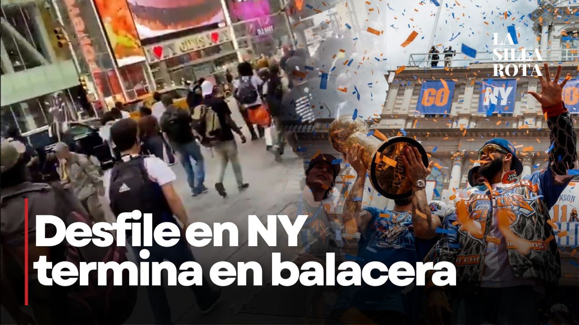 Desfile de los Knicks termina en caos; reportan balacera en Times Square