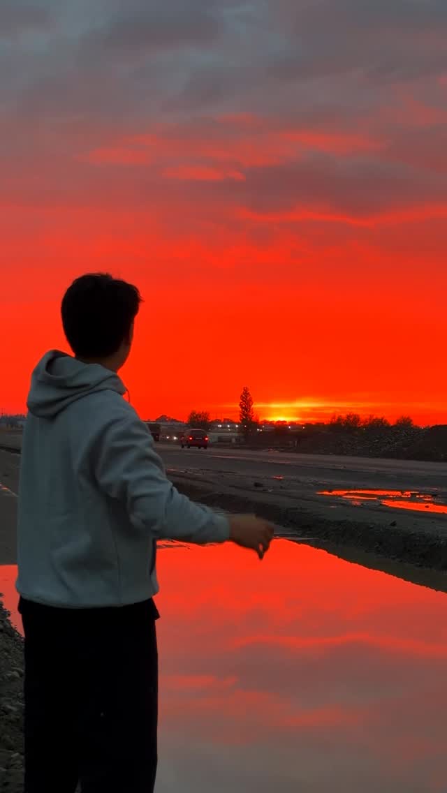 Golden sunset captured in a cinematic moment