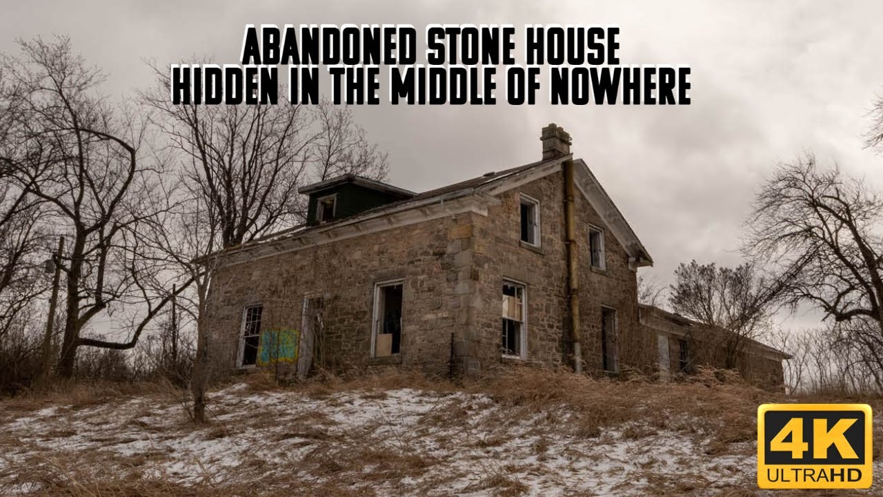 Exploring a remote abandoned stone house in the middle of nowhere