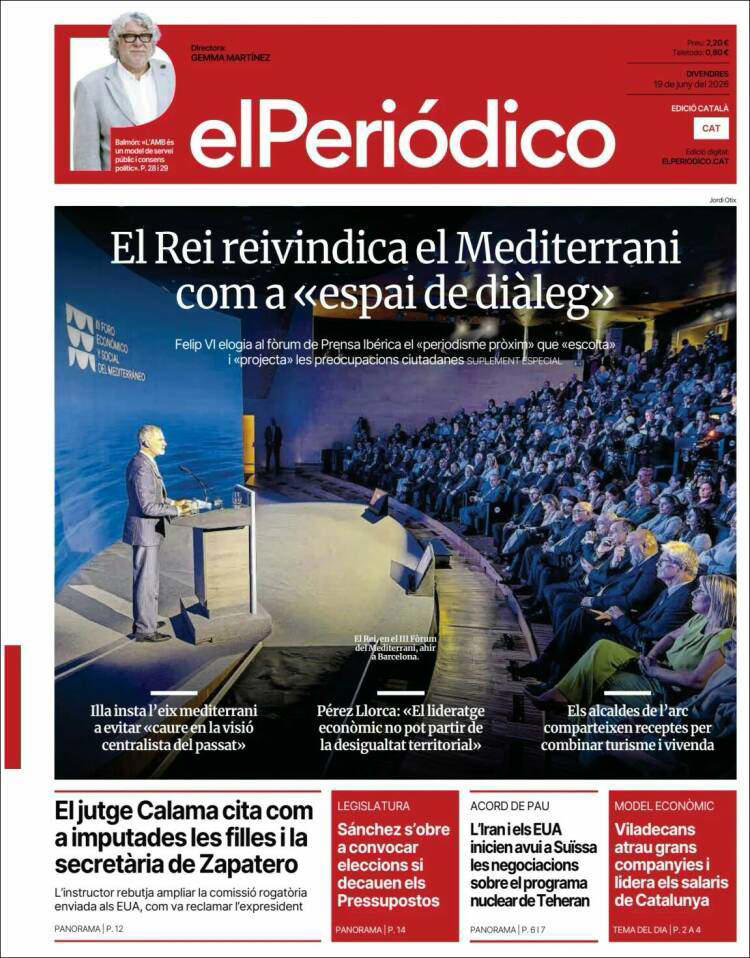 Doble bofetada al catalán en las portadas