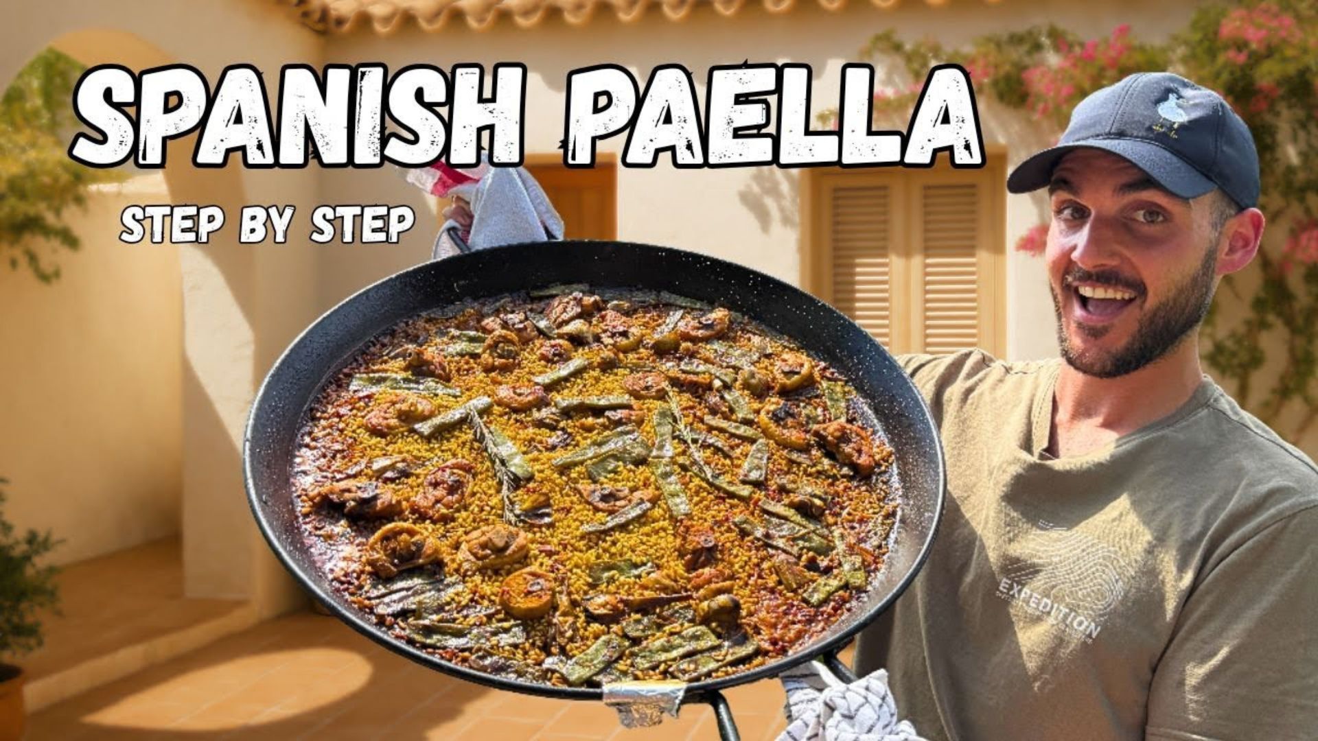 Traditional Spanish paella technique explained through a step by step ...