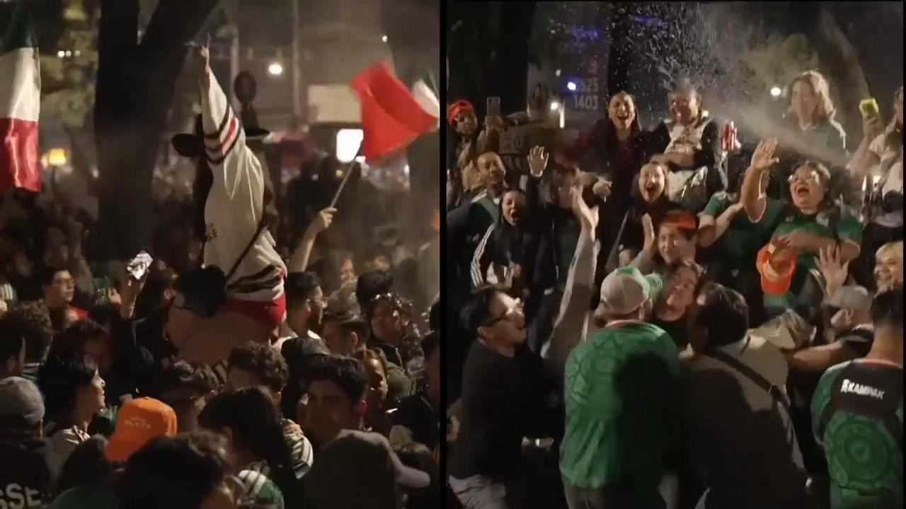Scenes of joy in Mexico City as fans celebrate World Cup win over South ...