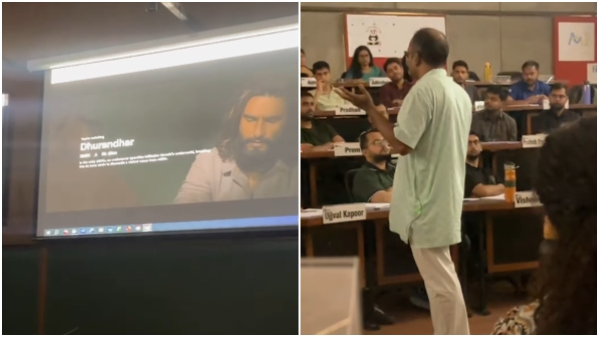 IIM Ahmedabad professor uses Dhurandhar scene to teach statistics in ...