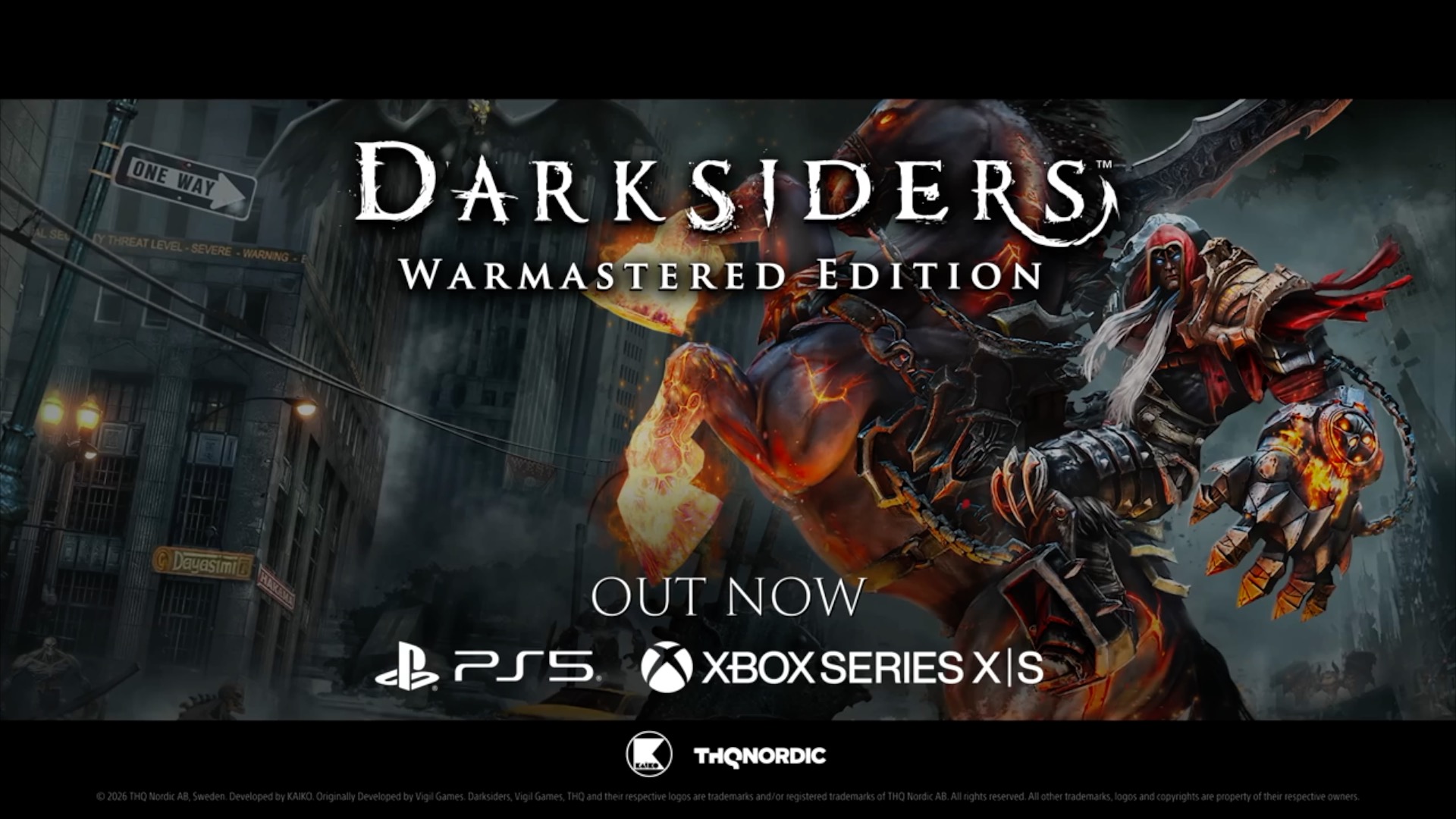 Darksiders Warmastered Edition official PS5 and Xbox launch trailer