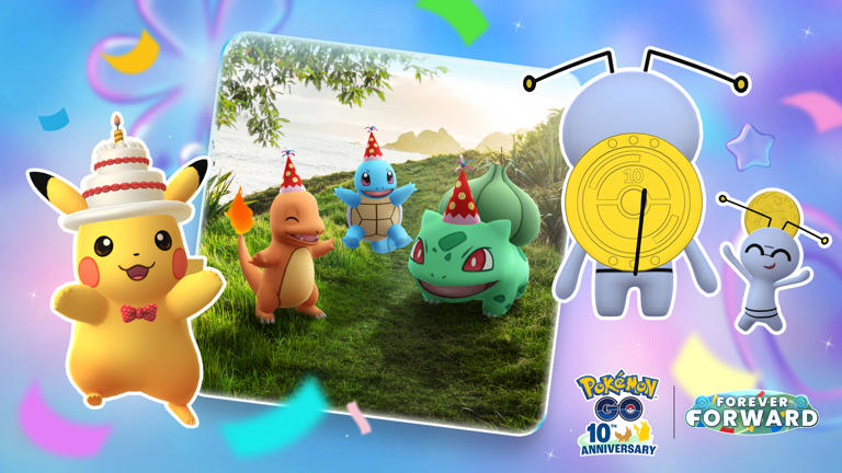 Pokémon GO turns 10 with a huge anniversary party event this July