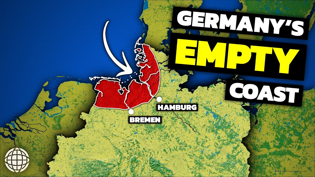 Why Germany has almost no major cities on the North Sea coast