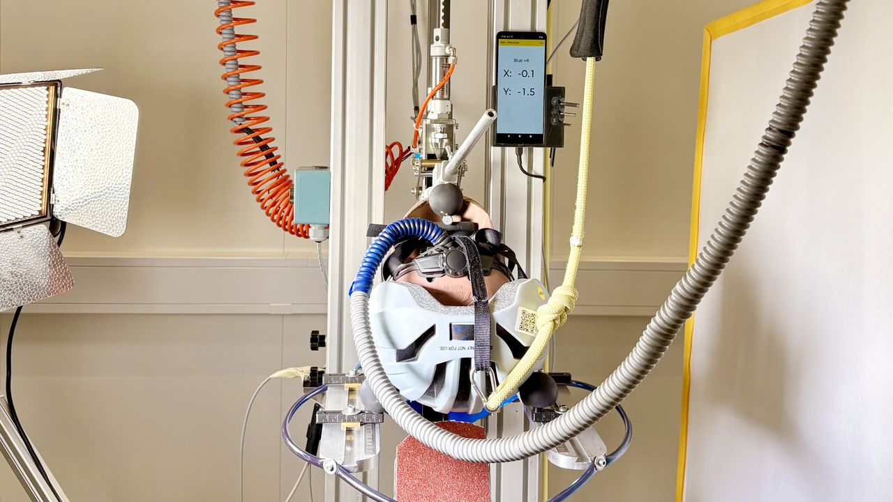 Behind the scenes at the MIPS helmet test lab