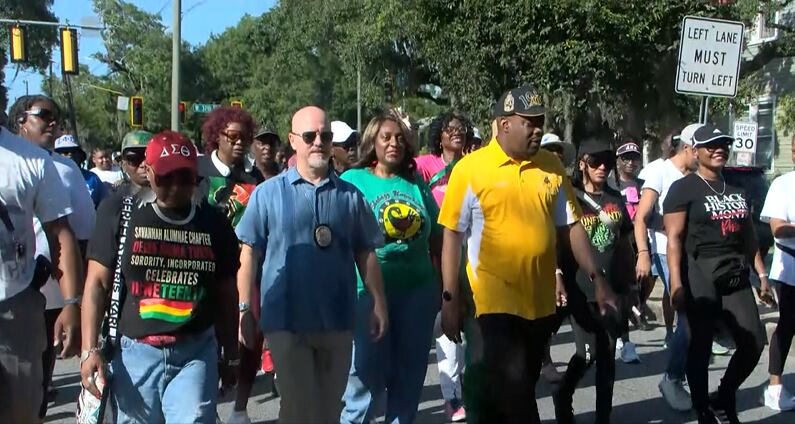 Juneteenth walk to the river returns to Savannah, rain or shine