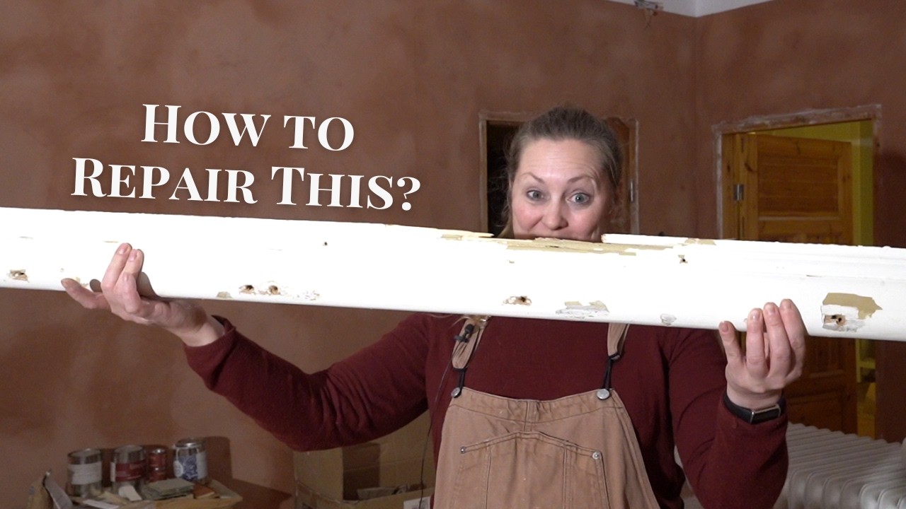 Restoring window aprons and painting old window frames