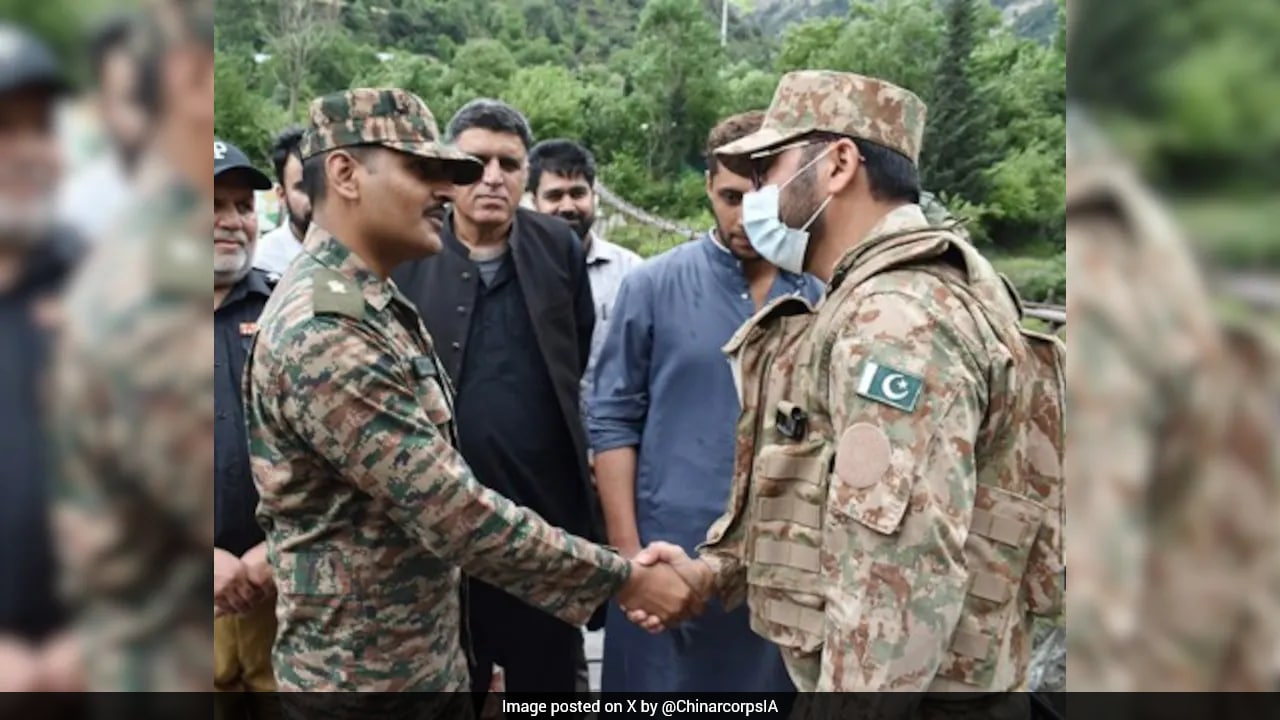 A rare handshake at LoC between officers as Pak national returns home