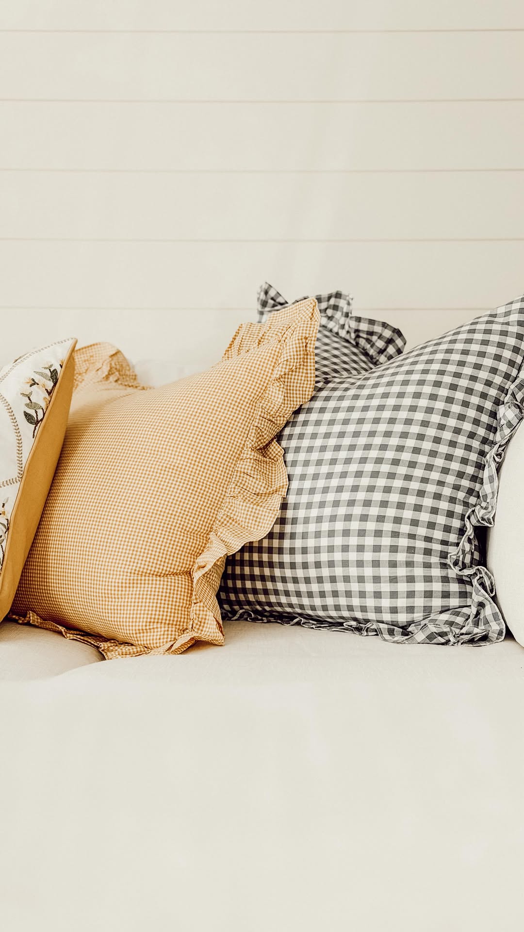 Affordable living room transformation with pillow covers