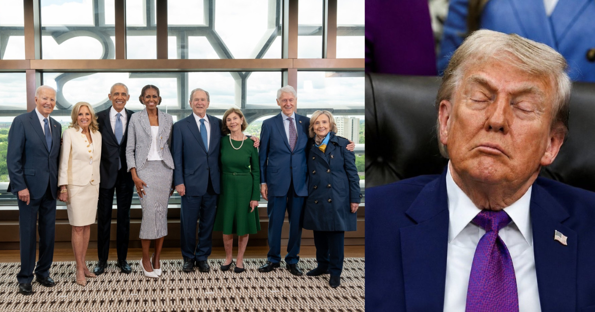 Barack Obama’s rare photo with former presidents triggers Trump ...