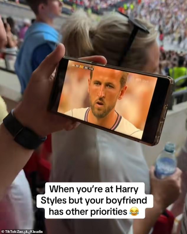 Partners dragged to see Harry Styles at Wembley while England play ...