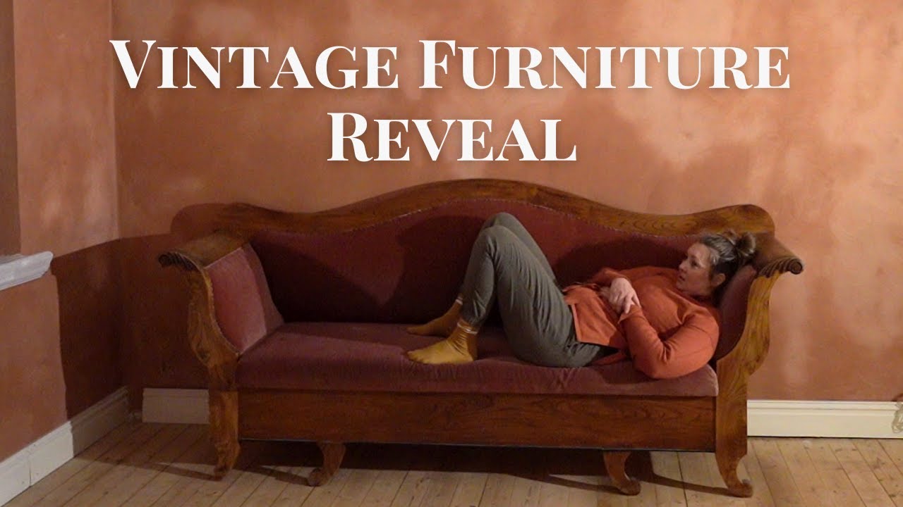 Vintage furniture finds for a historic guest room