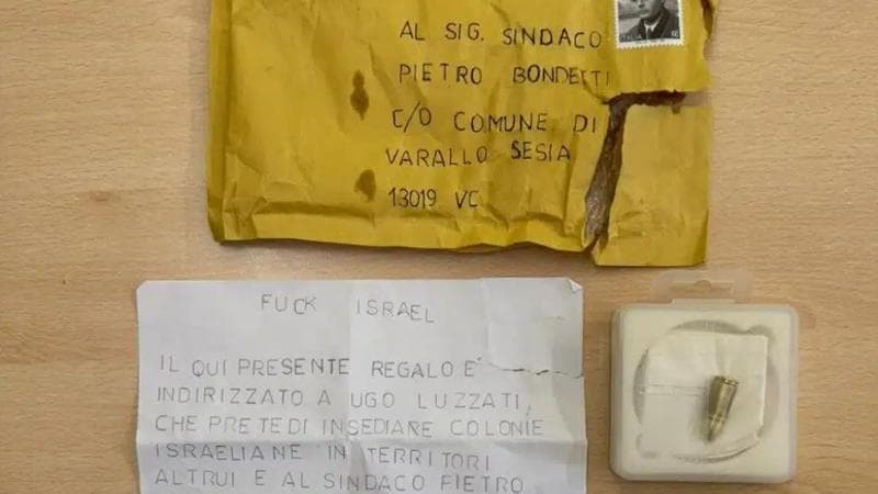 Busta con un proiettile al sindaco di Varallo, nel Vercellese: "No agli ...