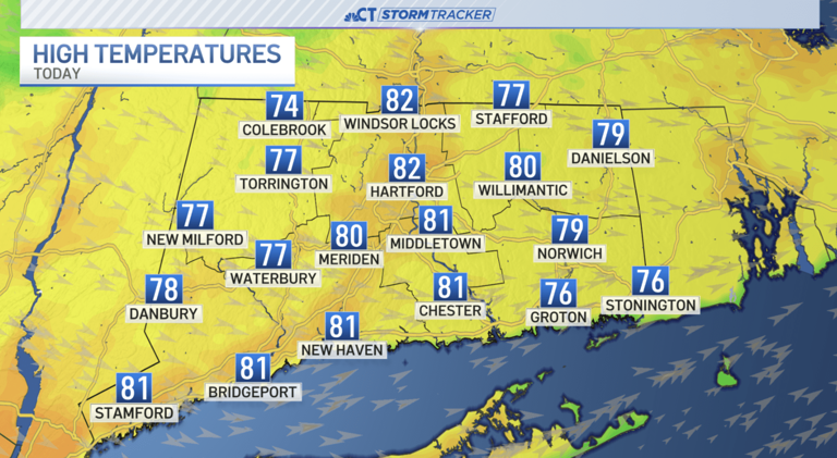 Beautiful finish to the week before rain returns Monday