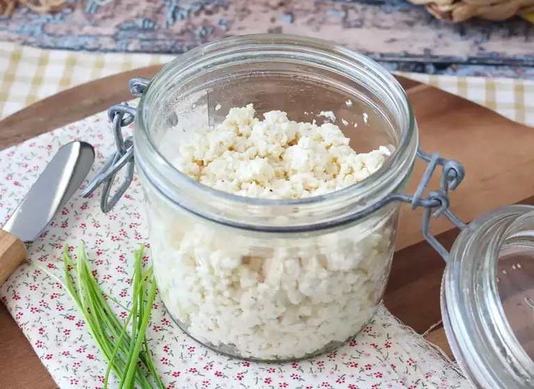 Queijo cottage caseiro com apenas dois ingredientes!