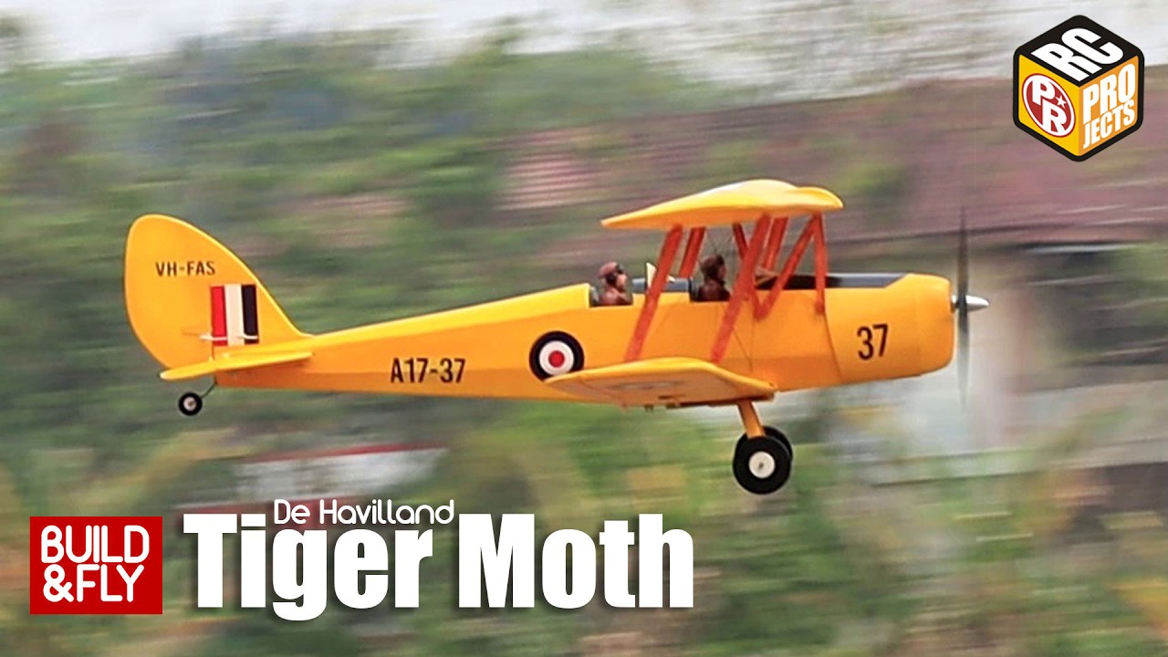 DIY Tiger Moth RC biplane FPV build