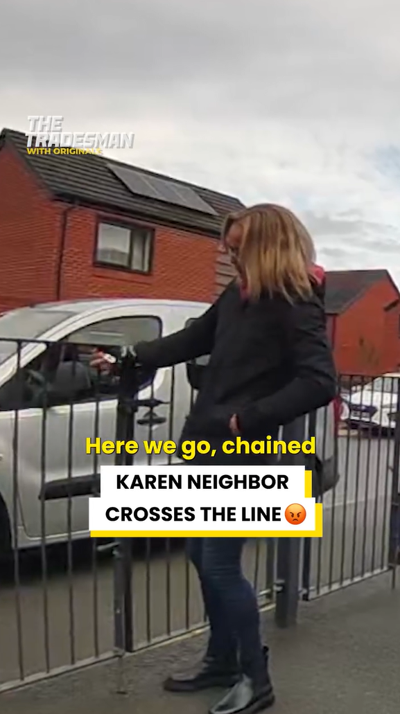 Karen neighbor crosses the line