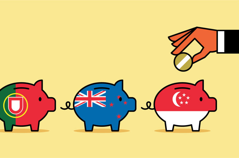 How the rich spread the risk