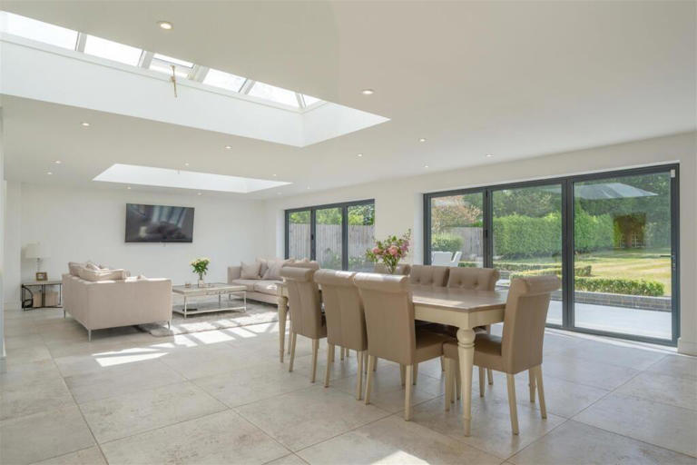 Look inside family home in Northampton village with stunning open plan ...