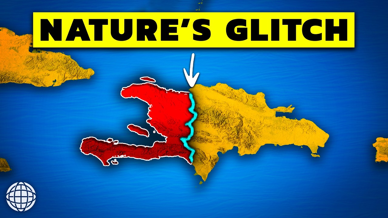 The bizarre geographic glitch that splits this island in two