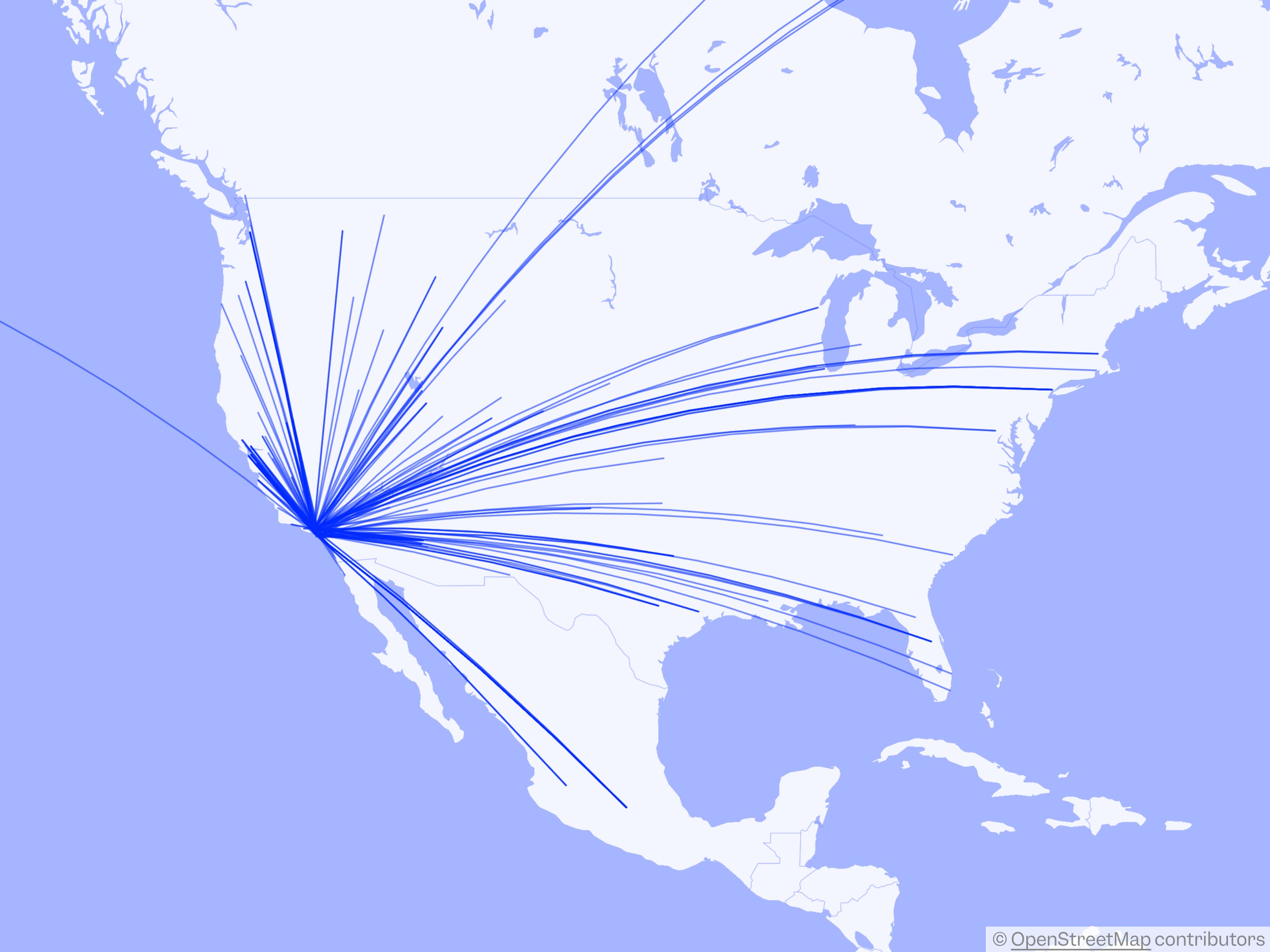 Mapped: 250 private jets touched down in Los Angeles ahead of Team USA ...