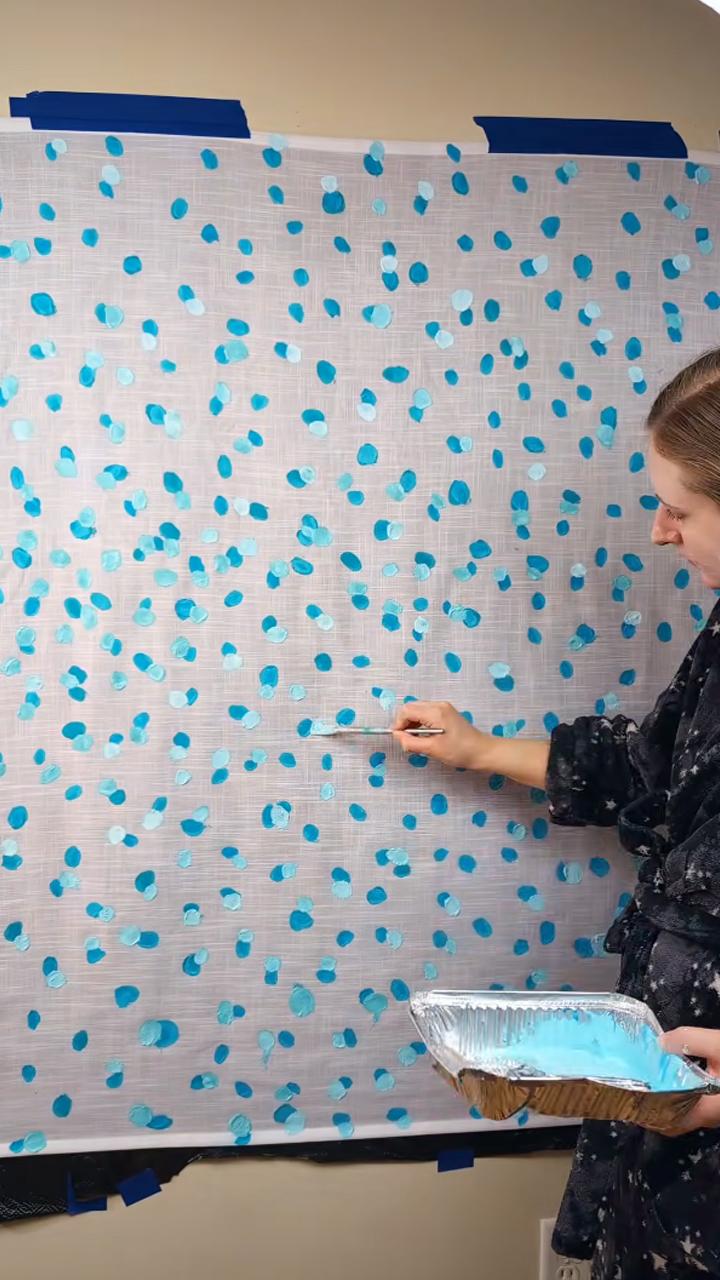 A painting bigger than me: Huge canvas time-lapse creation