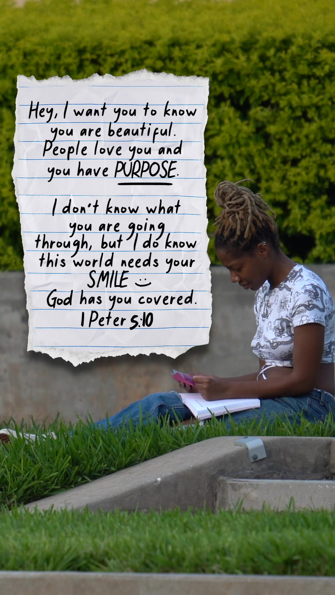 Encourage someone today with a simple kind message