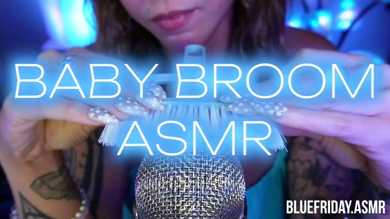Baby broom ASMR soft cleaning sounds