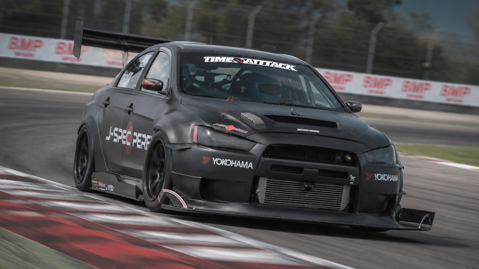 How loud is this Mitsubishi EVO X time attack monster?