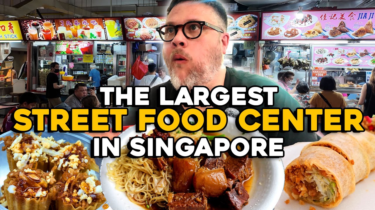 Singapore’s biggest street food center, Chinatown Complex