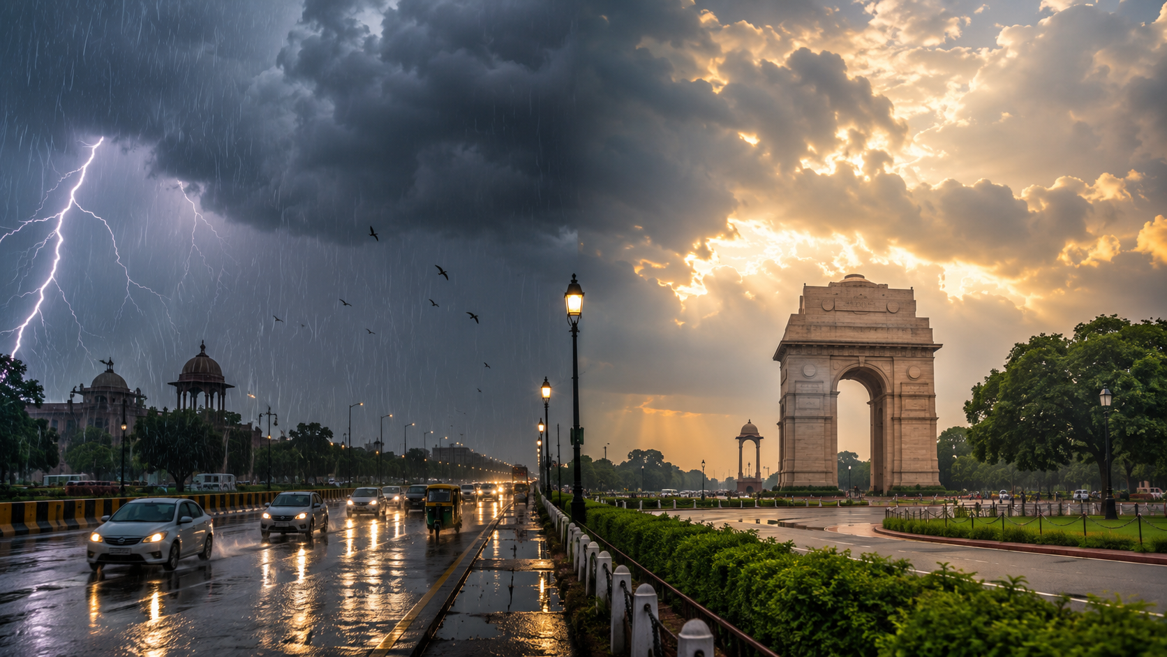 Delhi-NCR to get rain relief as IMD forecasts thunderstorms and gusty ...