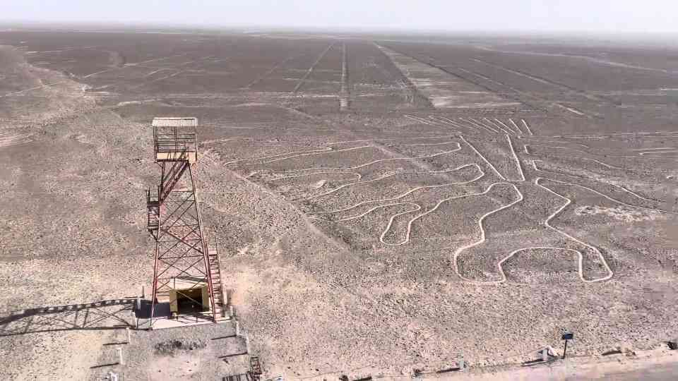 Nazca geoglyphs in Peru