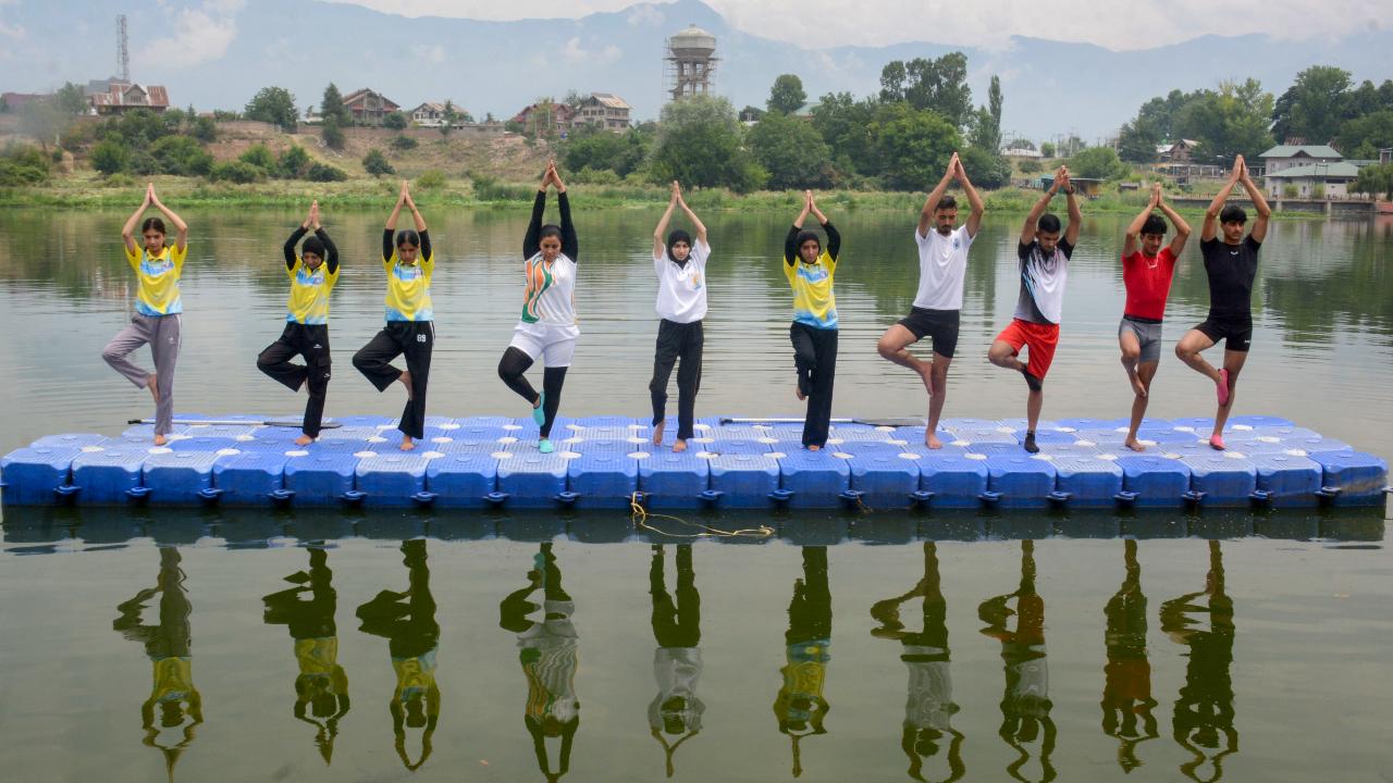 In photos ahead of International Yoga Day, people across India step up ...