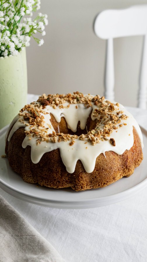 This carrot cake bundt is incredibly soft and moist
