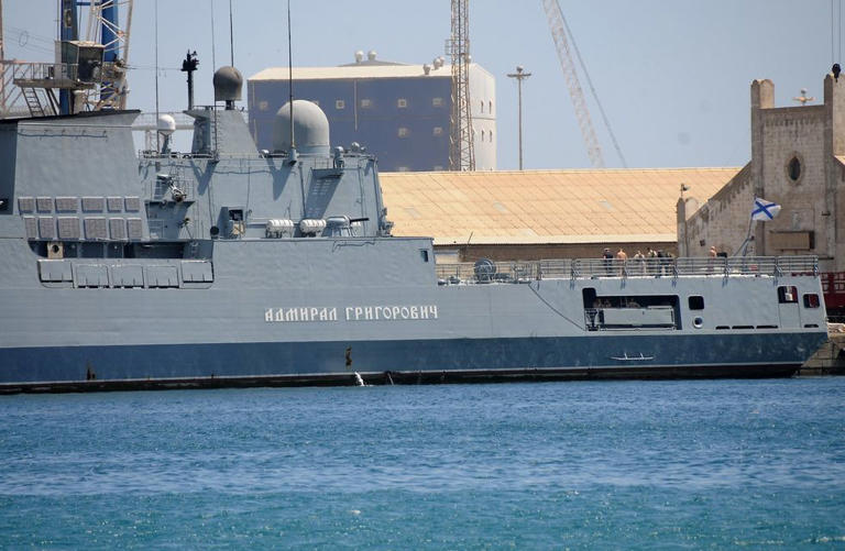 Russian warship that fired warning shots at pensioners returns to ...