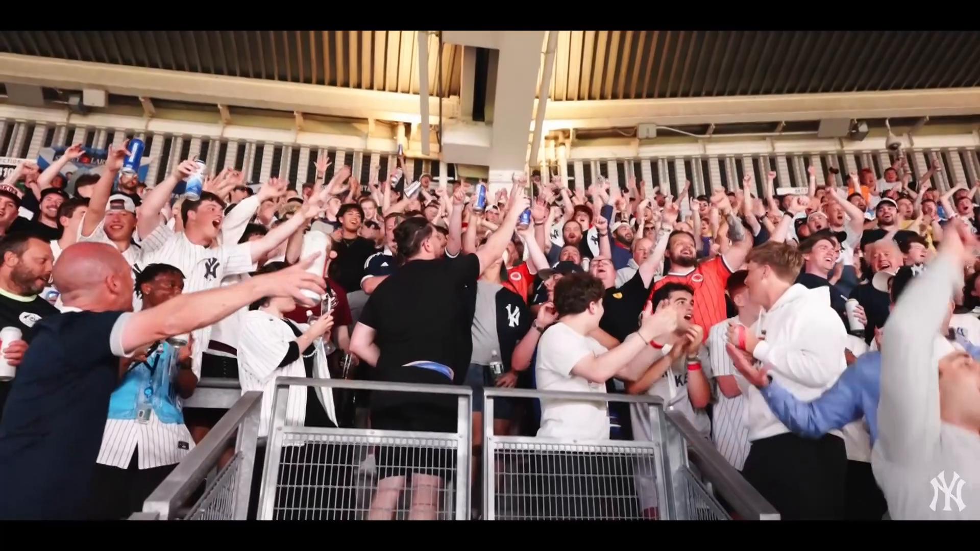 Moment: Scotland World Cup fans turn up for Yankees game