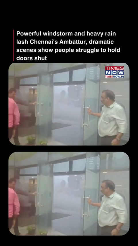 Dramatic visuals from Chennai's Ambattur show people battling powerful ...