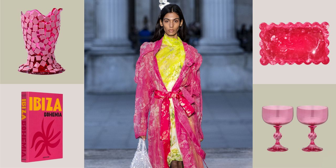 We're taking electric pink straight from the runway and into our homes