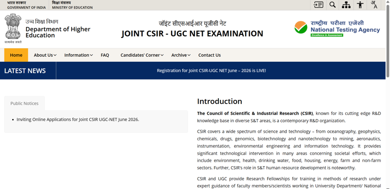 CSIR UGC NET 2026 registration ends today for June session: Check ...