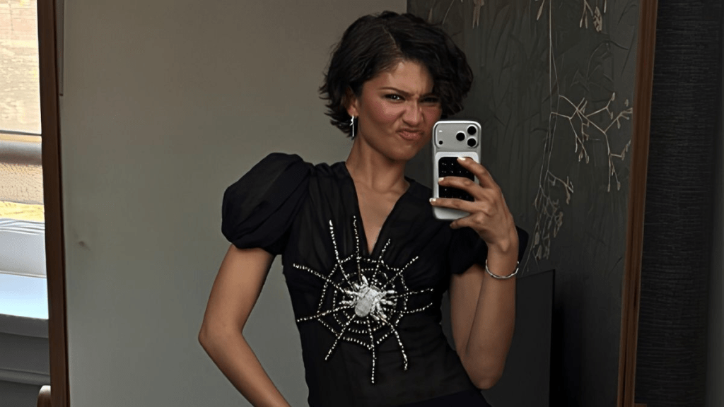 Zendaya's fully see-through Rodarte dress is perfect for her 'Spider ...