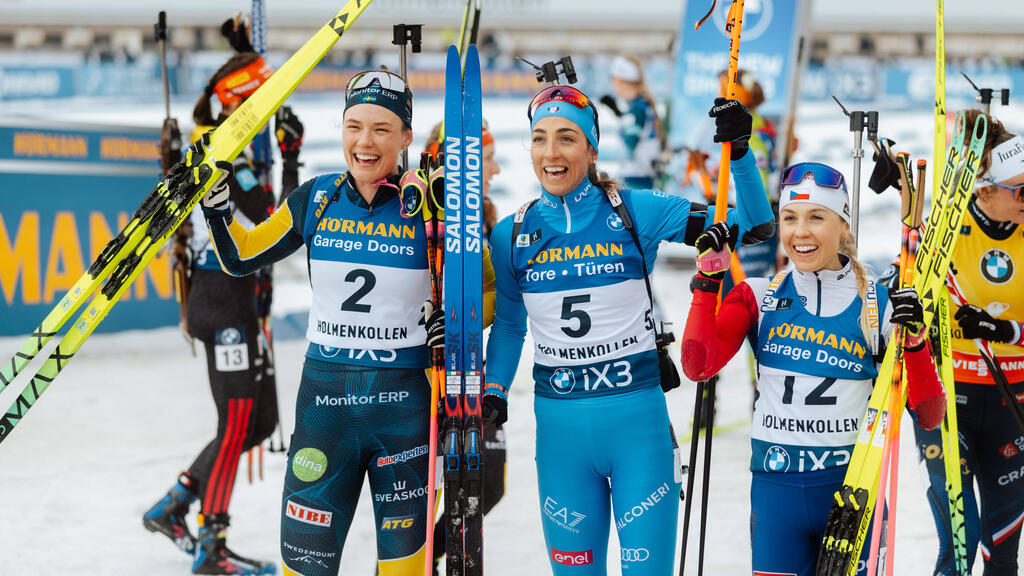 Biathlon-Olympiasiegerin meldet sich zurück