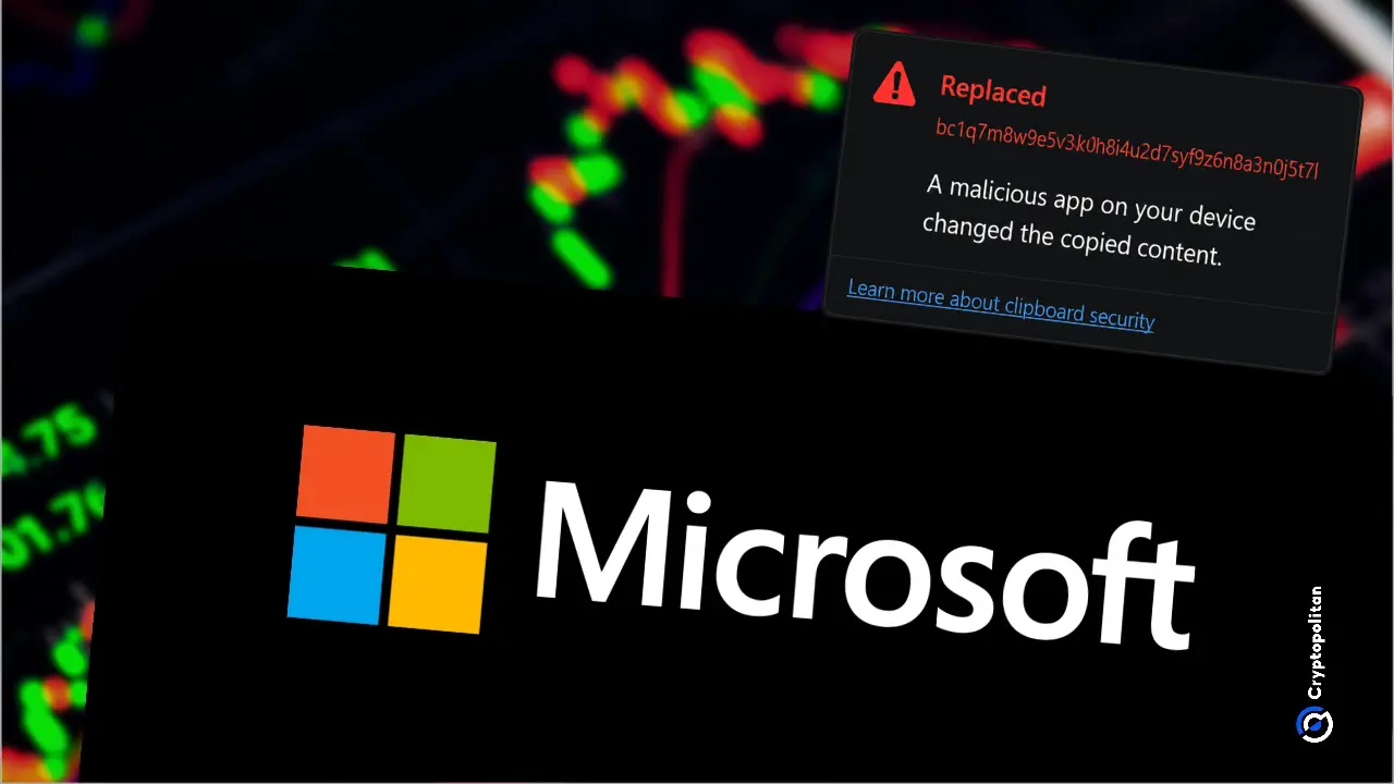 Microsoft flags Windows crypto clipper stealing seed phrases, keys, and ...